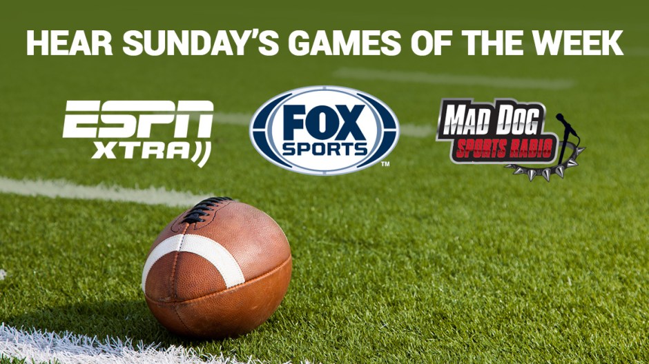 Hear Sunday's games of the week on SiriusXM | SiriusXM