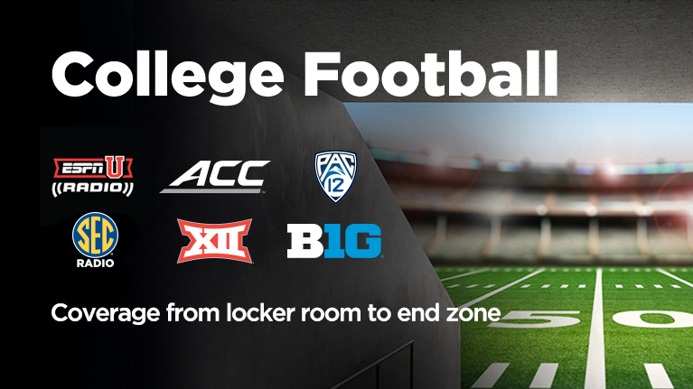 Find out where to catch your favorite college football team | SiriusXM