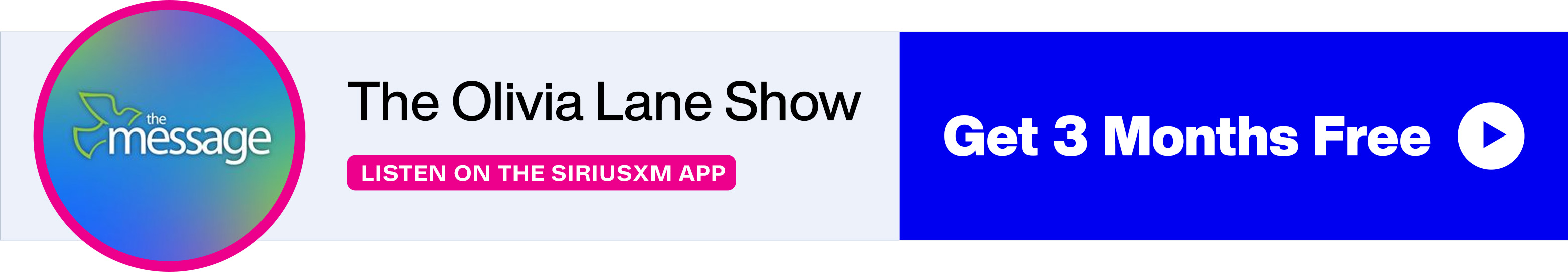 Meet The Message Host Olivia Lane | SiriusXM