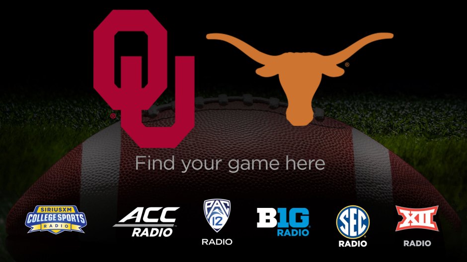Listen Live: Oklahoma Sooners vs. Texas Longhorns 10/7