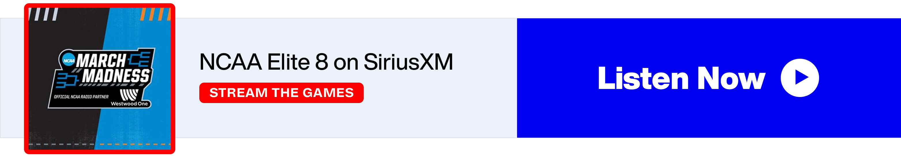Listen to March Madness Elite Eight Games on SiriusXM | SiriusXM