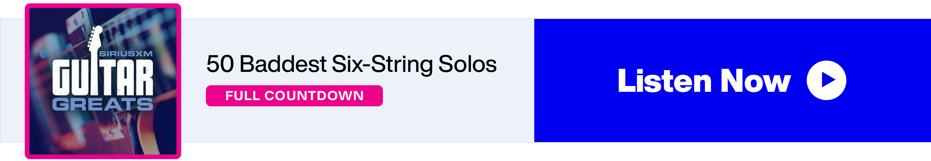 Listen Now: 50 Best Guitar Solos of All Time | SiriusXM