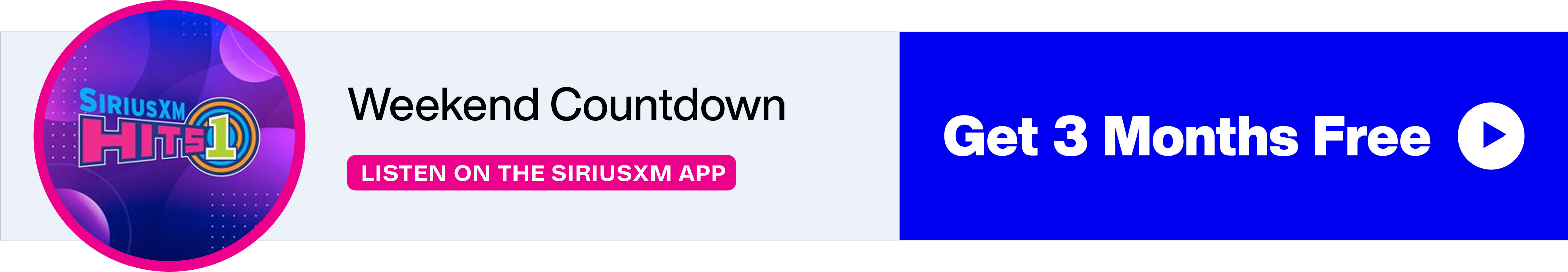 Weekend Countdown: Top 30 Pop Songs | SiriusXM Hits 1