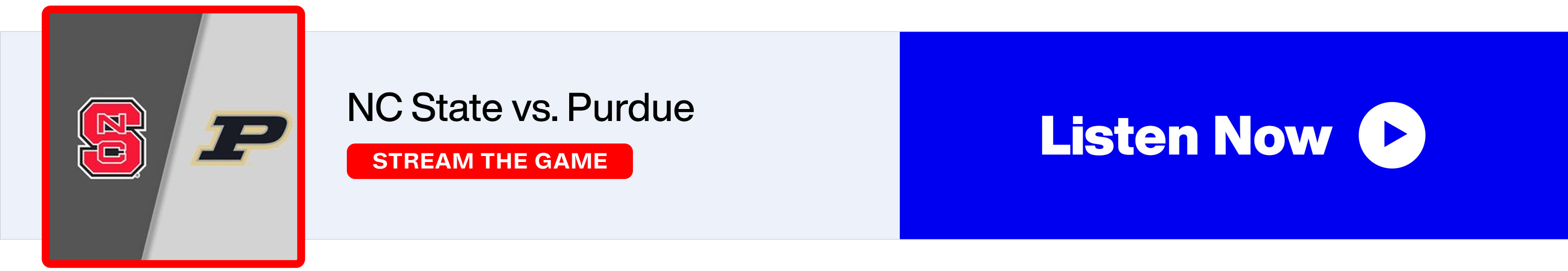 Listen Live: NC State vs. Purdue | March Madness Final Four