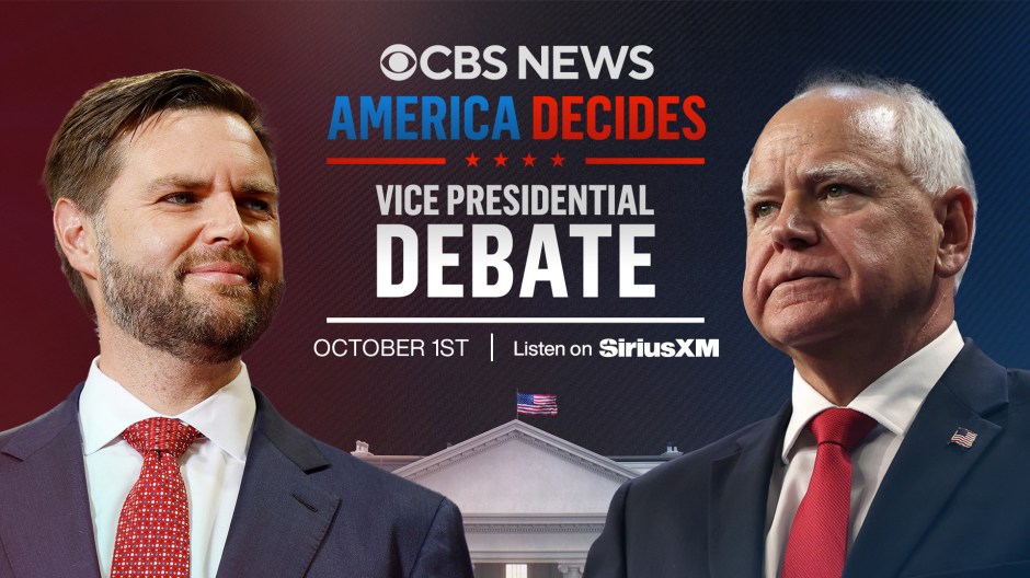 Listen Live: Vance/Walz Vice Presidential Debate | SiriusXM