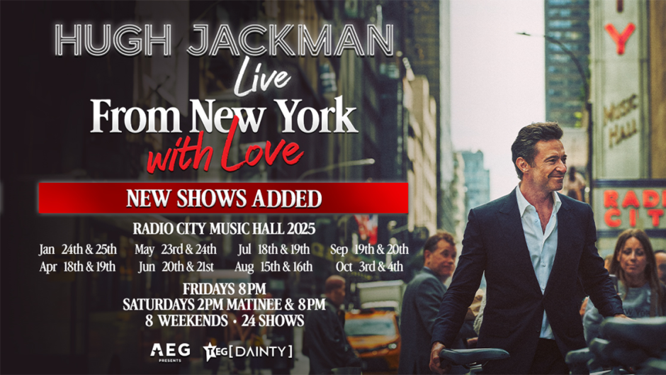 Presale: Hugh Jackman 'From New York, With Love' Concerts