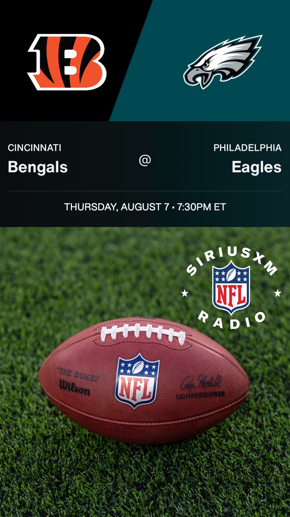 Listen Live: Bengals-Eagles NFL Radio Broadcast (8/7/25)