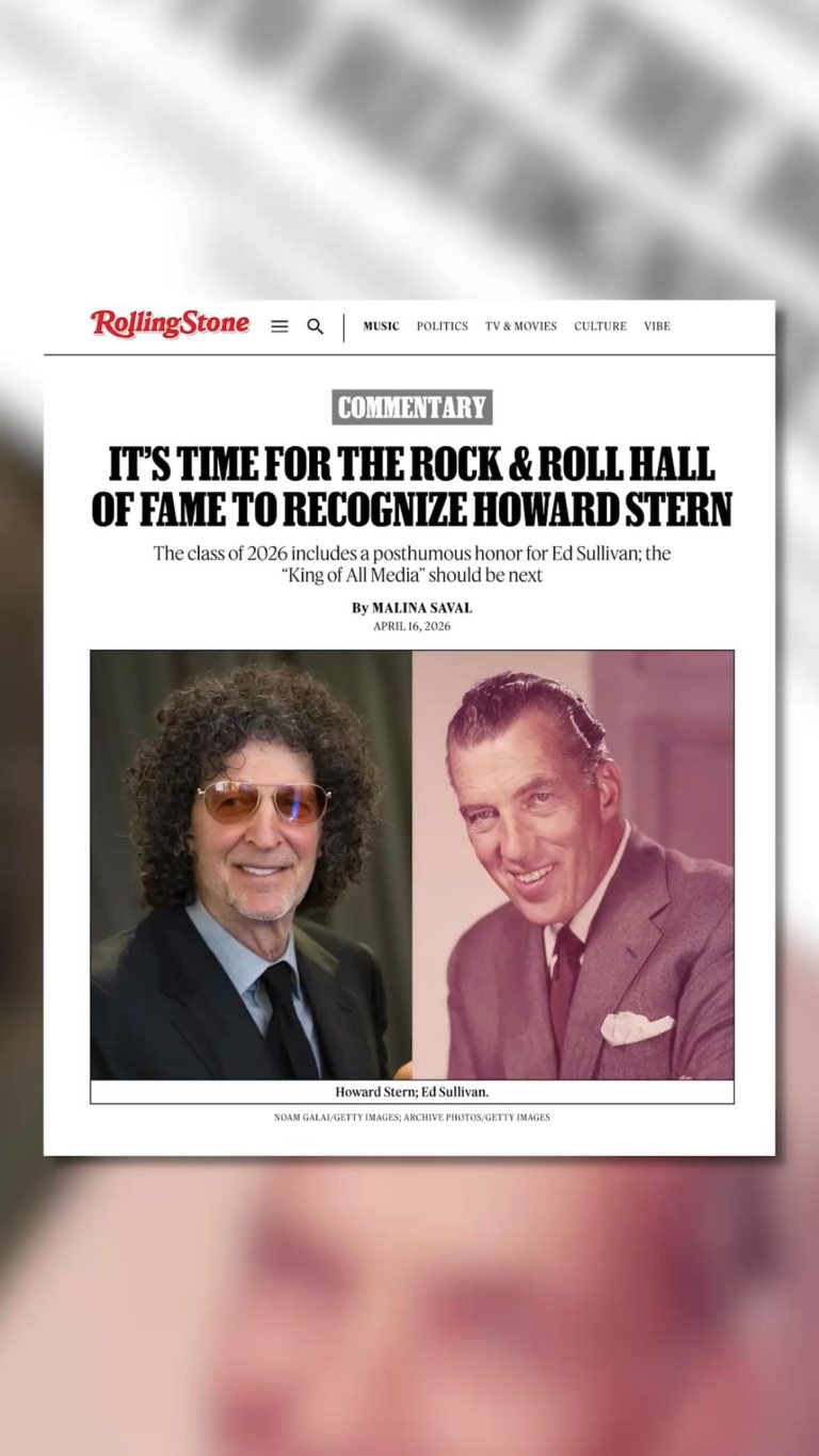 Howard Stern on Rolling Stone’s Case for His Rock Hall Induction